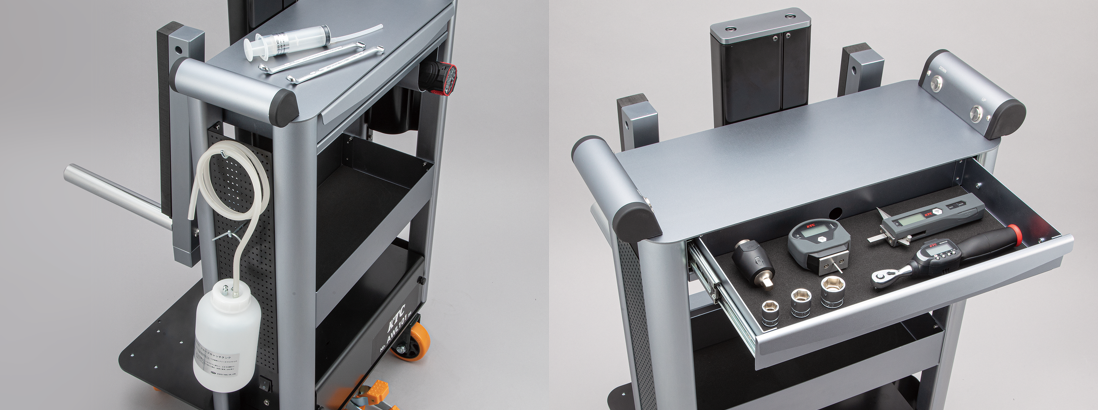 車検整備の足回り作業の負担を軽減!「タイヤリフター」(AWL101)新発売