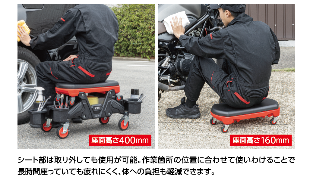 2025年6月発売新製品 シートクリーパー AYSC-40,プラハードトレイ(ブラック) EKP-TR3BK